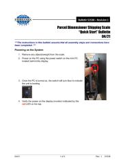 Parcel Dimensioner Shipping Scale